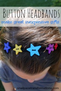 Button Headbands For Girls: Cost Less Than A Dollar To Create
