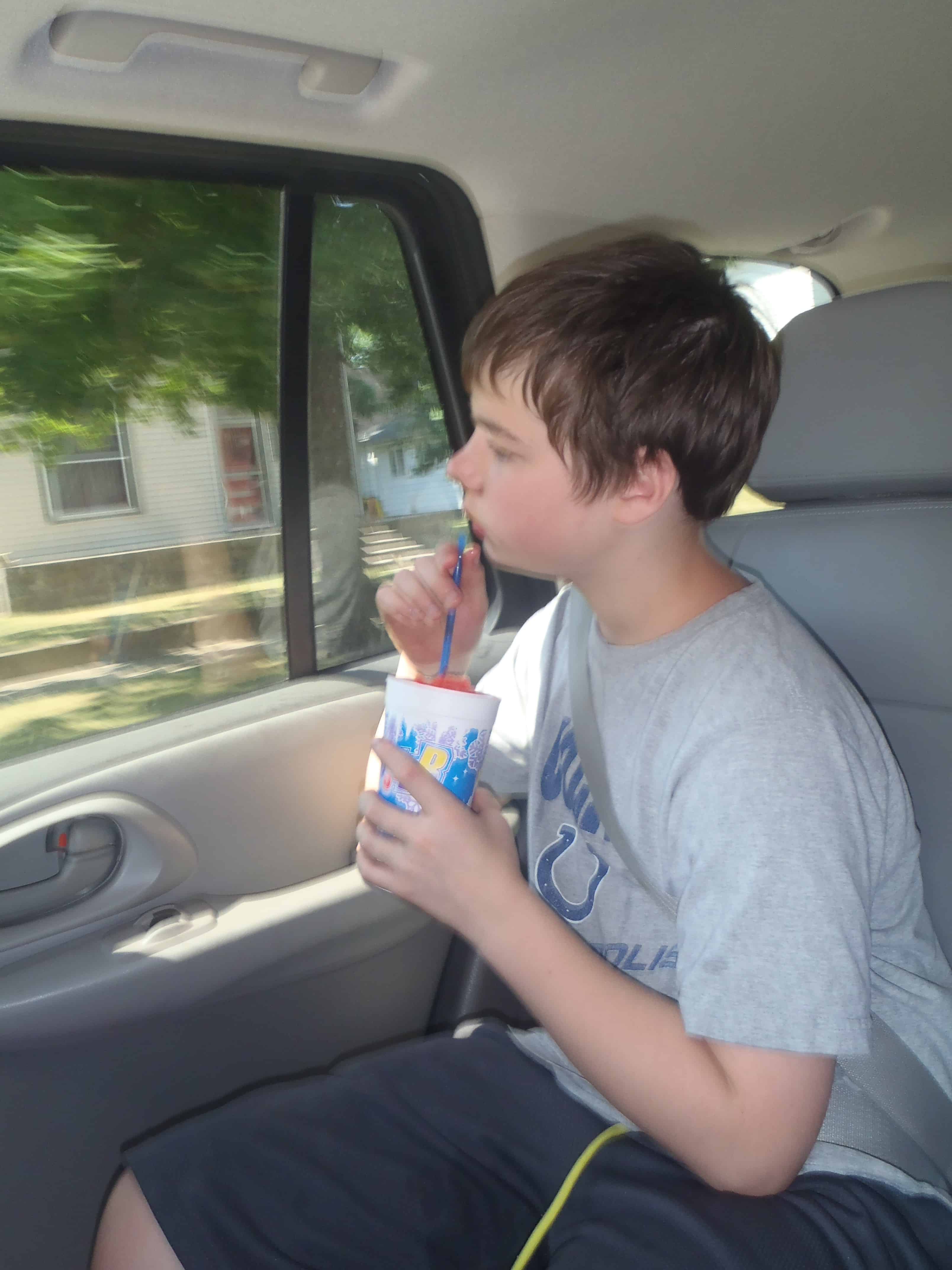 boy-and-his-slushy - Snail Pace Transformations