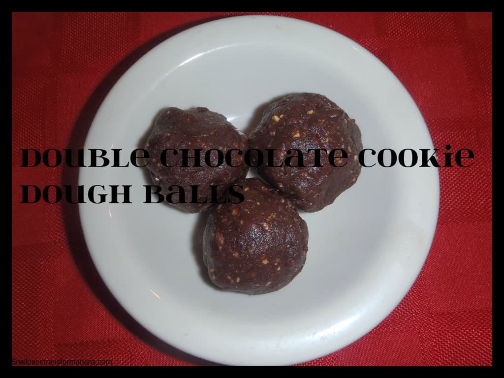 Double Chocolate Cookie Dough Balls - Snail Pace Transformations