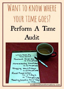 Time Management Tip 1: Perform a Time Audit - Snail Pace Transformations