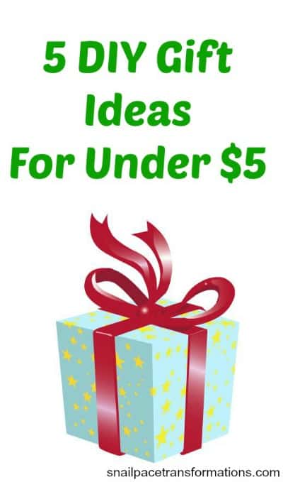 5 diy gift ideas for under $5 - Snail Pace Transformations