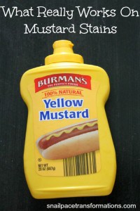 Remove Mustard Stains Effectively With An Easy To Follow Tip - Snail ...