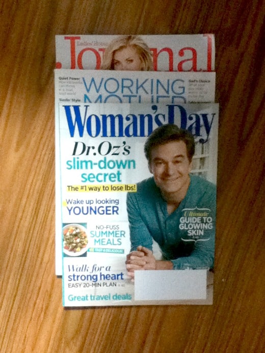 magazines tossed - Snail Pace Transformations