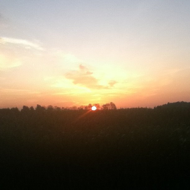 sunset on bike ride - Snail Pace Transformations