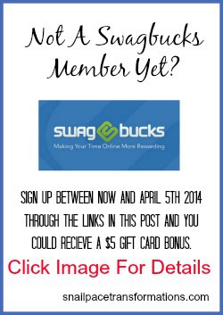swagbucks bonus click box - Snail Pace Transformations