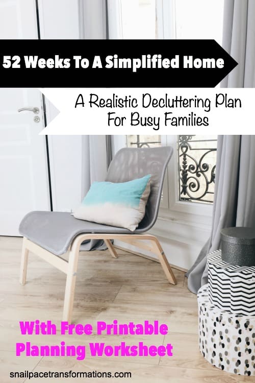 decluttering at a realistic pace - Snail Pace Transformations