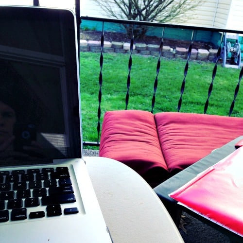 working outside - Snail Pace Transformations